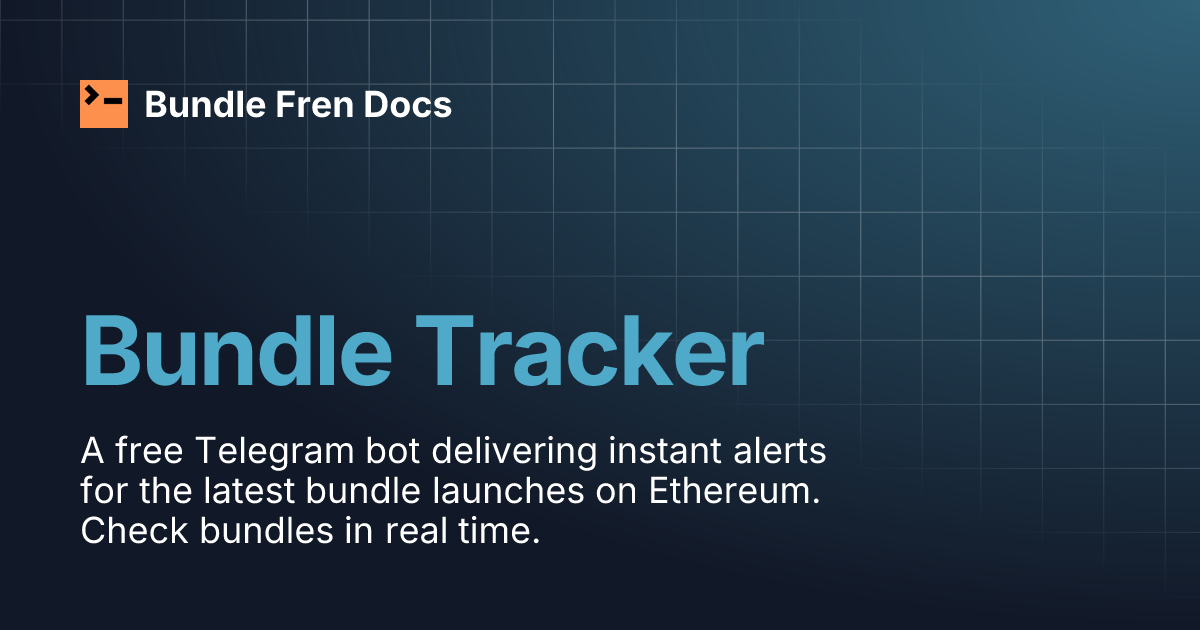 Bundle Tracker | Bundle Fren Docs