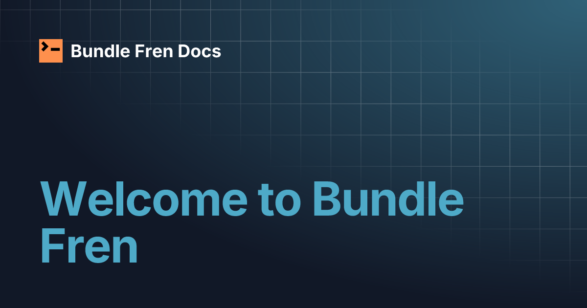 Welcome to Bundle Fren | Bundle Fren Docs
