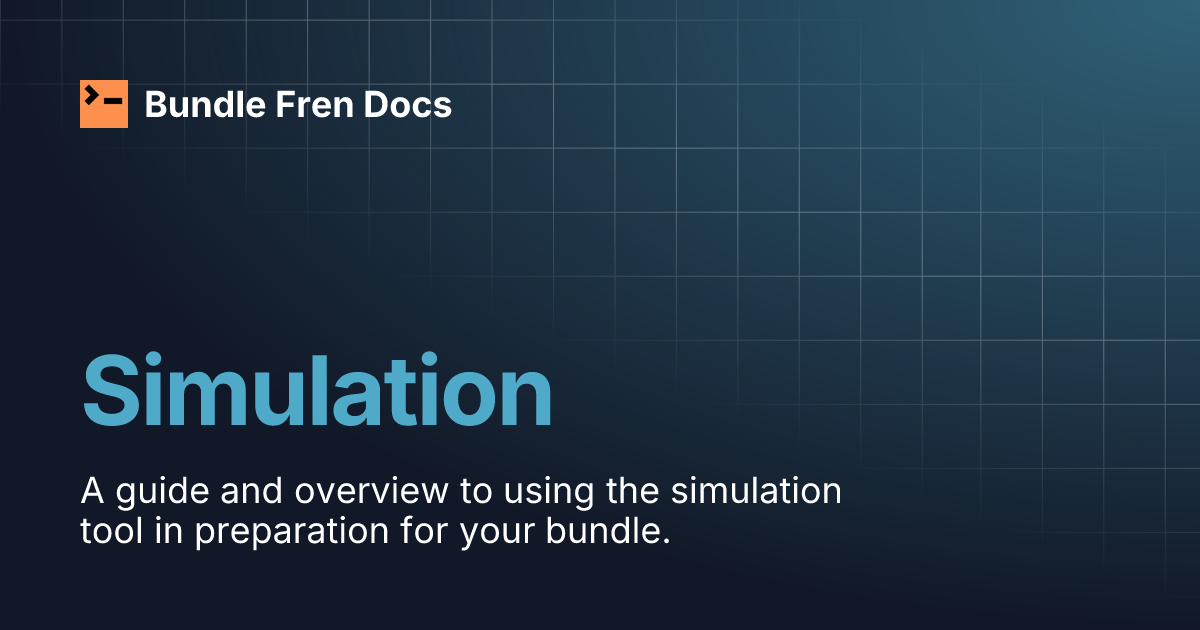 Simulation | Bundle Fren Docs